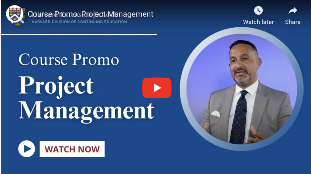 Project Management Graduate Certificate | Harvard Extension School
